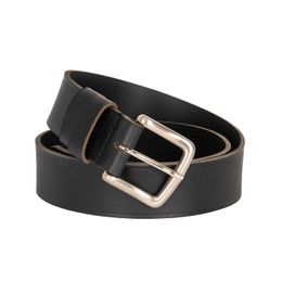 HEIM Lederg&uuml;rtel 40mm gen&auml;ht, schwarz, Gr&ouml;&szlig;e 130 cm