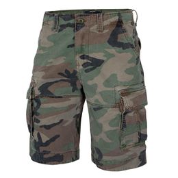 Mil-Tec US Vintage Shorts Prewashed woodland, Gr&ouml;&szlig;e S