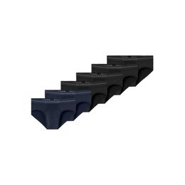 Schiesser Rio Slip / Unterhose Cotton Flex in Schwarz / blau | Gr.: XXL