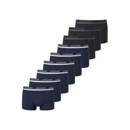 uncover by Schiesser Retro Short / Pant Basic in Blau / schwarz | Gr.: L
