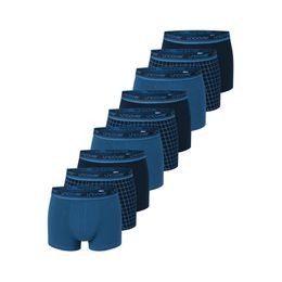 uncover by Schiesser Retro Short / Pant Cotton in Blau | Gr.: XXL