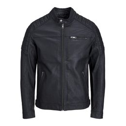 Jack & Jones Jack & Jones Kunstwildlederjacke in Black | Gr.: M