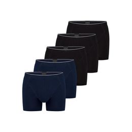 Schiesser Retro Short / Pant 95/5 Originals Organic Cotton in Schwarz / blau | Gr.: L