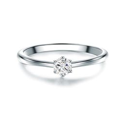 Trilani Ring aus Sterling Silber mit Zirkonia in silber | Gr.: 55