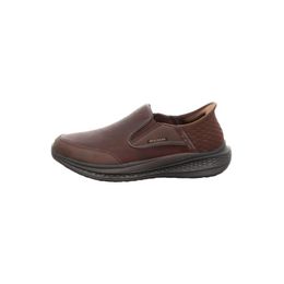 Skechers Sportliche Slipper in Braun | Gr.: 43