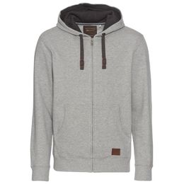 MAN'S WORLD Man's World Kapuzensweatjacke in grau-melange | Gr.: L