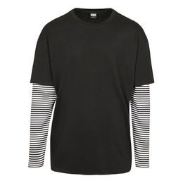 Urban Classics Longsleeves in Schwarz/ Wei&szlig; | Gr.: M