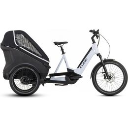 Cube Trike Family Hybrid 750 | Gr. One Size | Aluminium E-Transportrad Wei&szlig;