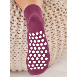 w&auml;schepur Damen ABS-Socken beere Gr&ouml;&szlig;e 35-38
