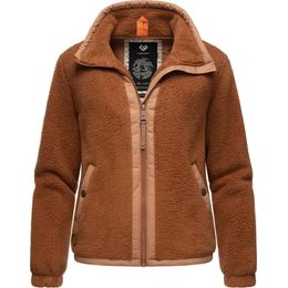 Ragwear Fleecejacke 'Nordicka' Damen Gr&ouml;&szlig;e XS karamell / cognac