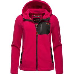 Marikoo Fleecejacke 'Mount Iwaki' Damen Gr&ouml;&szlig;e XL himbeer / schwarz