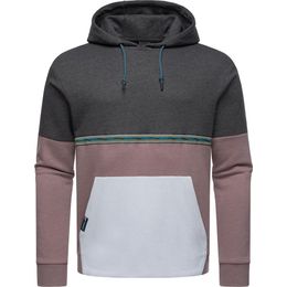 Ragwear Sweatshirt Herren Gr&ouml;&szlig;e XL hellgrau / mauve / schwarz