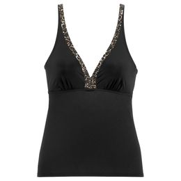 Lascana Tankinitop Damen Gr&ouml;&szlig;e S braun / schwarz