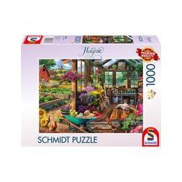 Schmidt Spiele Jeff Haynie: Gartenhaus, Puzzle 1000 Teile