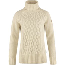 Fj&auml;llr&auml;ven Fj&auml;llr&auml;ven Damen Rollkragen-Pullover Cable Knit Chalk White (Gr&ouml;&szlig;e: M)