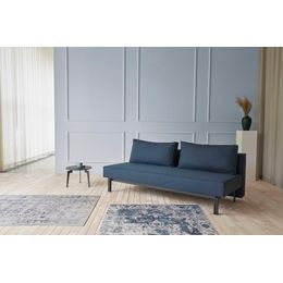 3-Sitzer INNOVATION LIVING &trade; "Sly, Schlafsofa, Dauerschlaffunktion, bequem und komfortabel", blau (mixed dance blau), B:200cm H:68cm T:94cm, Sofas, Federkernmatratze; leichtg&auml;ngiger Auszugmechanismus