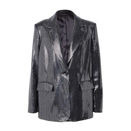Sisley Blazer female Silver size 44