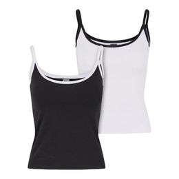 Urban Classics Top female Black, White size S