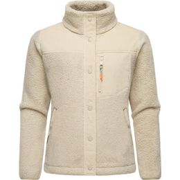 Ragwear Fleece Jacket 'Appopis Block' female Beige size XS