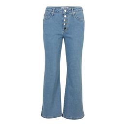 Dorothy Perkins Petite Jeans 'Petite Button Front Wide Leg Jeans' female Blue size 12