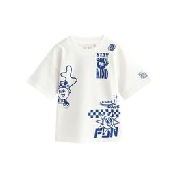 next T-Shirt Jungen Gr&ouml;&szlig;e 68 blau / wei&szlig;