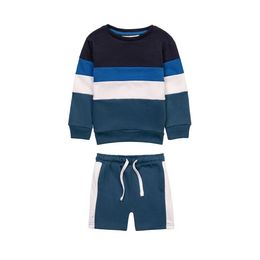 MINOTI Set Jungen Gr&ouml;&szlig;e 92/96 blau / wei&szlig;