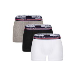 Giorgio di Mare Boxershorts Herren Gr&ouml;&szlig;e XXL graumeliert / rot / schwarz / wei&szlig;