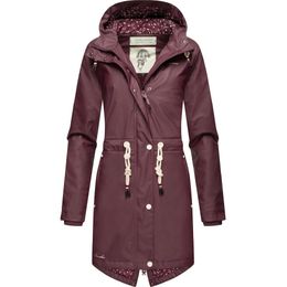 Navahoo Funktionsjacke 'Flower of Ocean' Damen Gr&ouml;&szlig;e XXXL bordeaux / wei&szlig;