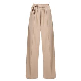 Influencer Pleat-Front Pants female Beige size M