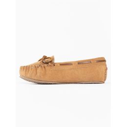 Minnetonka Halbschuh 'Cassie' Jungen Gr&ouml;&szlig;e 33 cappuccino