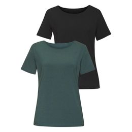 Lascana Shirt female Green, Black size 44/46