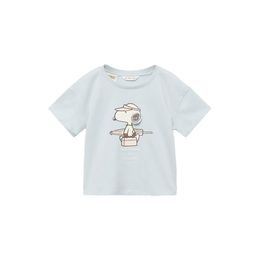 Mango Kids T-Shirt 'SYWEEK' M&auml;dchen Gr&ouml;&szlig;e 92 hellblau / hellpink / wei&szlig;
