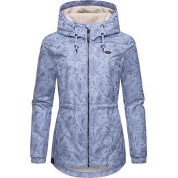 Ragwear Funktionsjacke 'Dankka Spring' Damen Gr&ouml;&szlig;e XXXL rauchblau / himmelblau