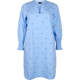 ZIZZI Shirt Dress 'Vtasmin' female Blue size XXXL