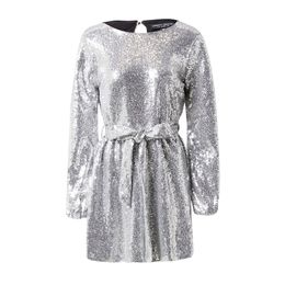 Dorothy Perkins Kleid Damen Gr&ouml;&szlig;e 36 silber Winterkleid