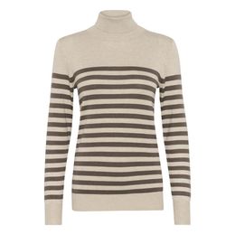 Kaffe Pullover 'KA Lizza' Damen Gr&ouml;&szlig;e S hellbeige / braun
