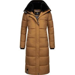 Marikoo Wintermantel Damen Gr&ouml;&szlig;e M camel / schwarz