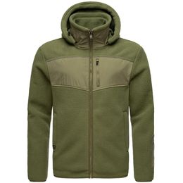 STONE HARBOUR Funktionsfleecejacke Herren Gr&ouml;&szlig;e XXL khaki / apfel