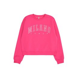 ONLY GIRLS Sweatshirt M&auml;dchen Gr&ouml;&szlig;e 146/152 magenta / wei&szlig;