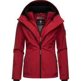 Marikoo Jacke 'Erdbeere' Damen Gr&ouml;&szlig;e XL braun / dunkelrot / schwarz