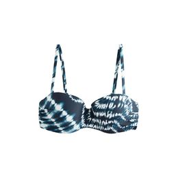 next Bikinitop Damen Gr&ouml;&szlig;e 85 navy / rauchblau / wei&szlig;