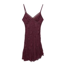 Pull&Bear Pull&Bear Kleid Damen Gr&ouml;&szlig;e 42 burgunder Winterkleid