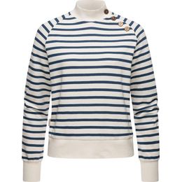 Ragwear Pullover 'Majjorka' Damen Gr&ouml;&szlig;e 6XL blau / offwhite