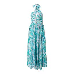 River Island Kleid Damen Gr&ouml;&szlig;e 42 blau / mischfarben Winterkleid