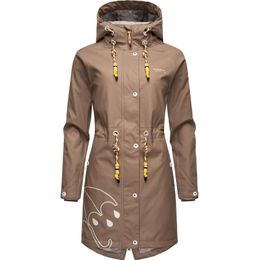 Marikoo Raincoat female Brown size XL