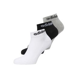 adidas Sportswear Athletic Socks 'Linear Cushioned' male Grey, Black, White size 28-30
