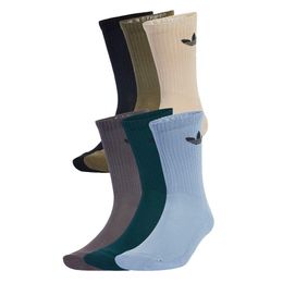 adidas originals Socken 'Trefoil' Damen Gr&ouml;&szlig;e 43/45 beige / hellblau / schoko / oliv / petrol / schwarz