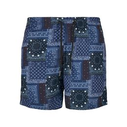 Urban Classics Badeshorts Herren Gr&ouml;&szlig;e XS navy / hellblau / dunkelblau / wei&szlig;