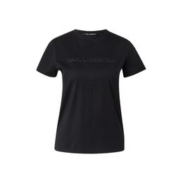 K by KARL LAGERFELD Karl Lagerfeld T-Shirt 'COMMERCIAL' Damen Gr&ouml;&szlig;e XXL schwarz