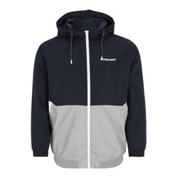 Jack & Jones Plus Jack & Jones Plus Jacke 'JJRush' Herren Gr&ouml;&szlig;e 5XL nachtblau / hellgrau / wei&szlig;
